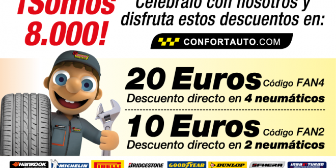 Confortauto supera los 8000 seguidores en Facebook