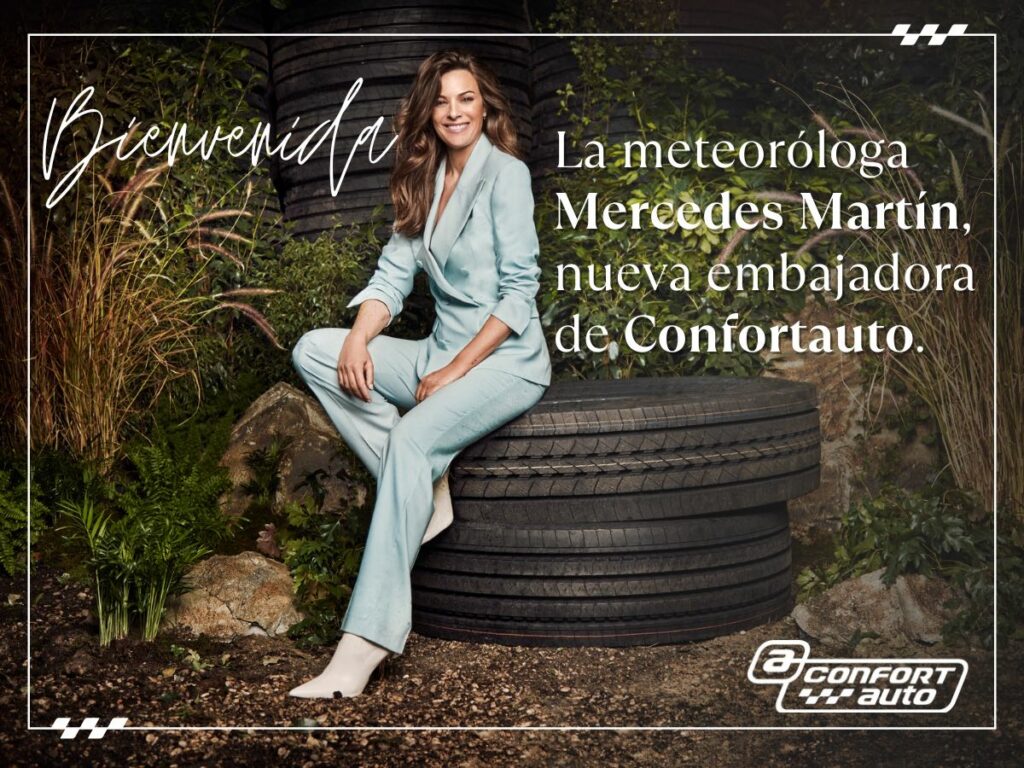 Mercedes Martín embajadora de Confortauto